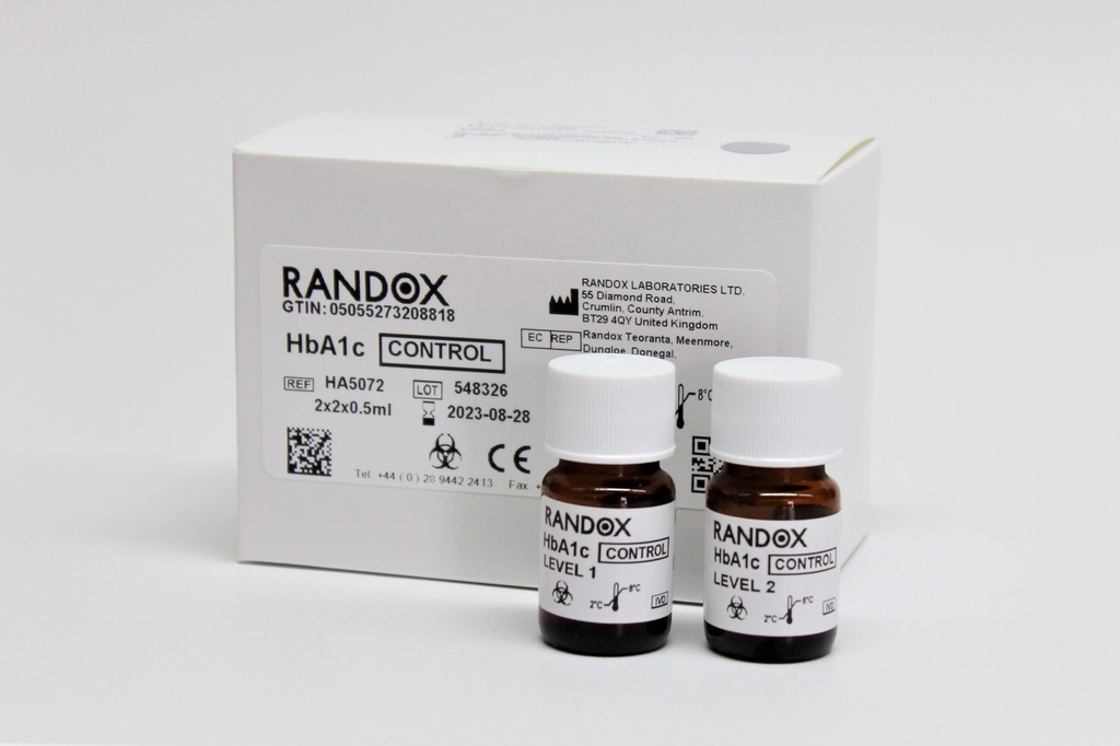 Control HbA1c Nivel 1 y 2 Randox (UK). | Labcare de Colombia S.A.S